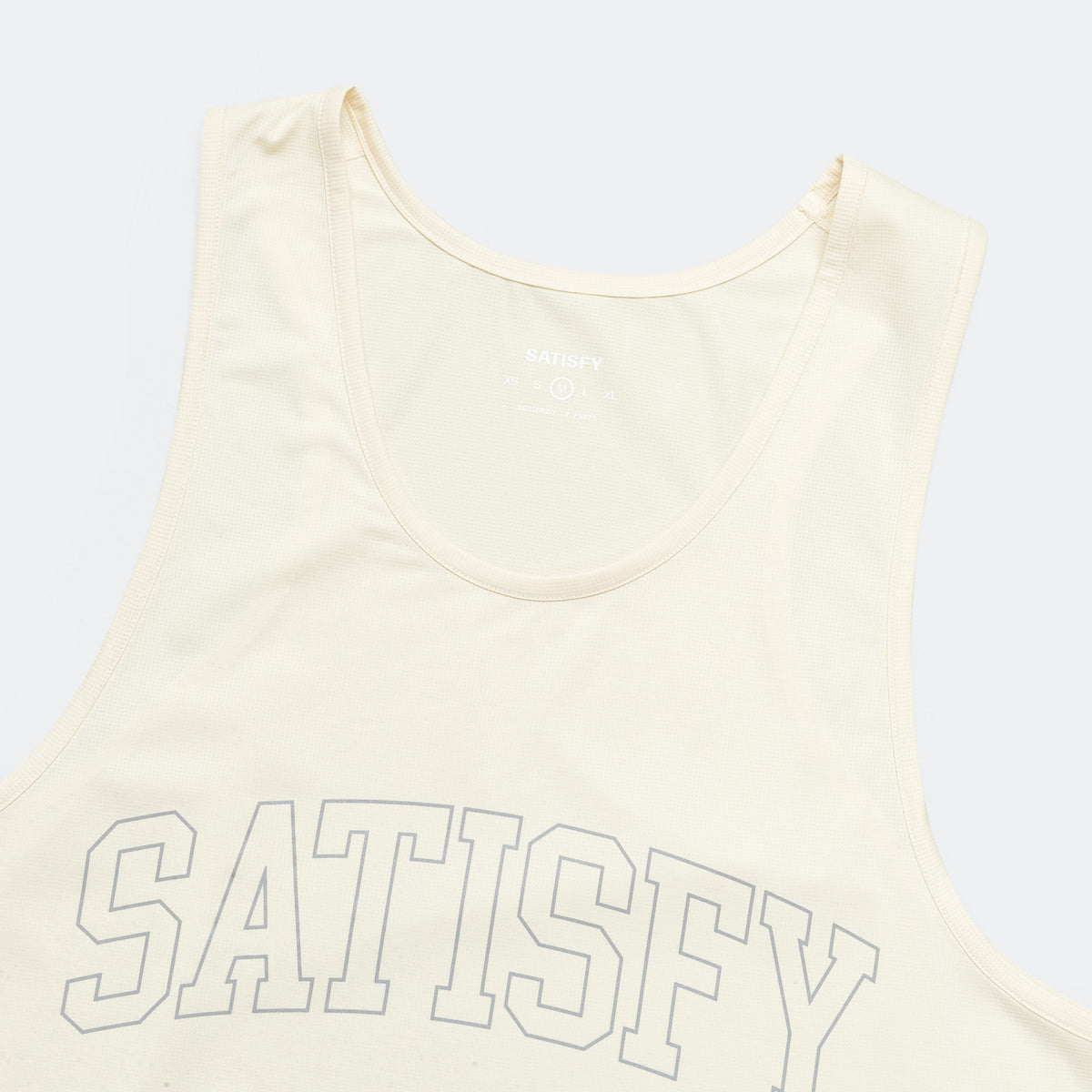 Satisfy AuraLite Tech Singlet - Cream | Up There Athletics