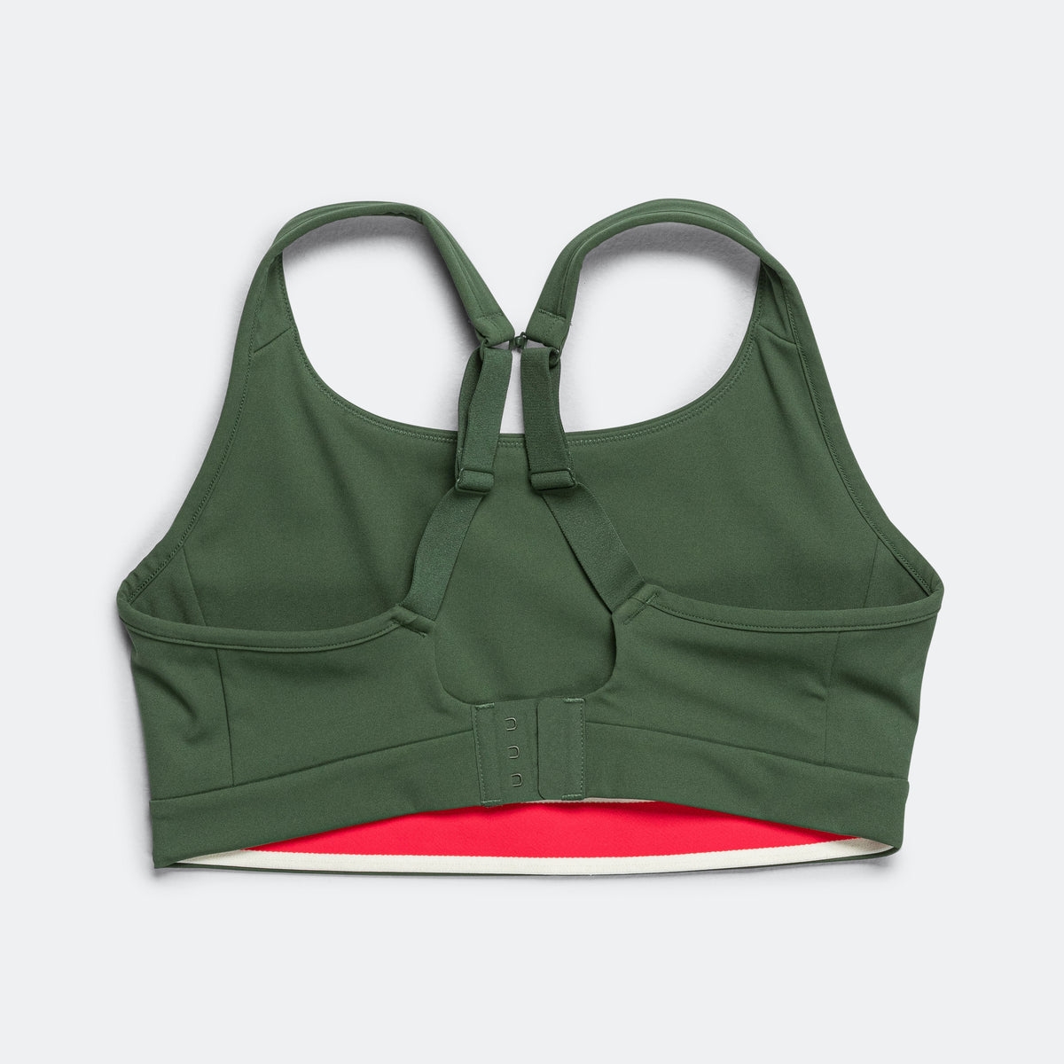 Tracksmith Womens Allston Adjustable Support Bra - Forest | Up There Athletics