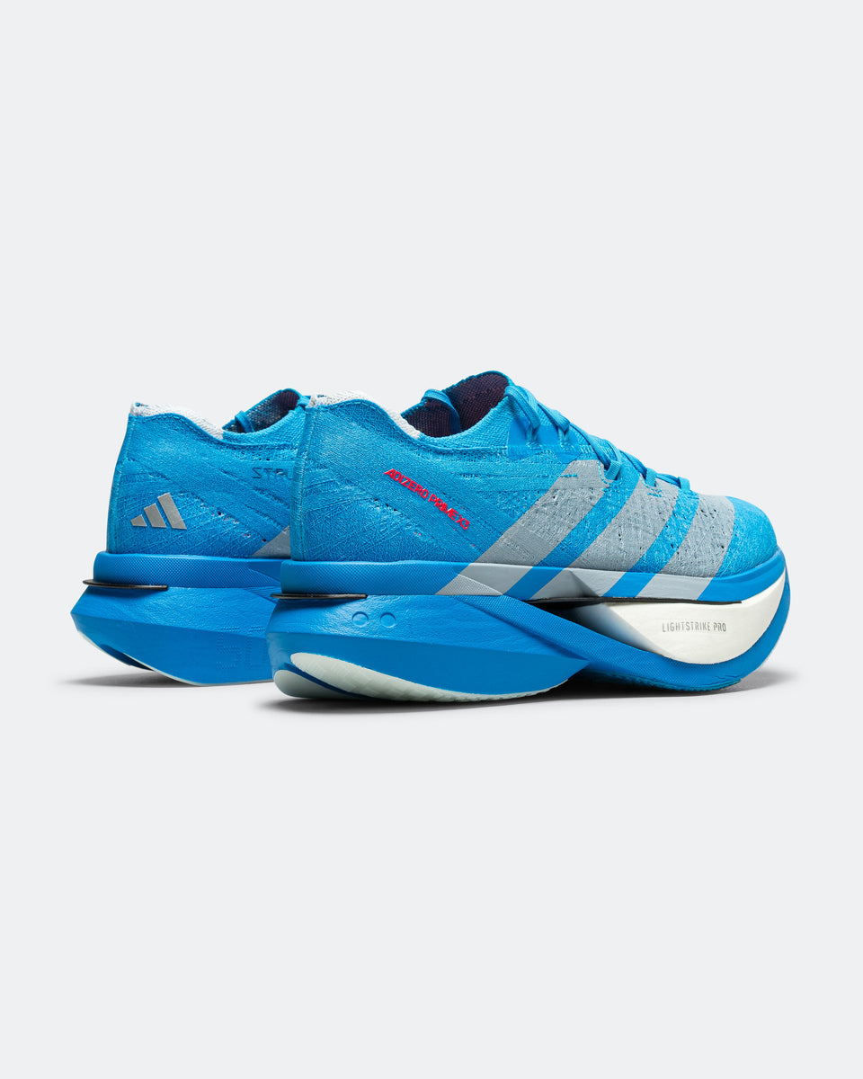 adidas - Adizero Prime X3 Strung - Solar Blue/Silver Metallic-Lucid Re ...