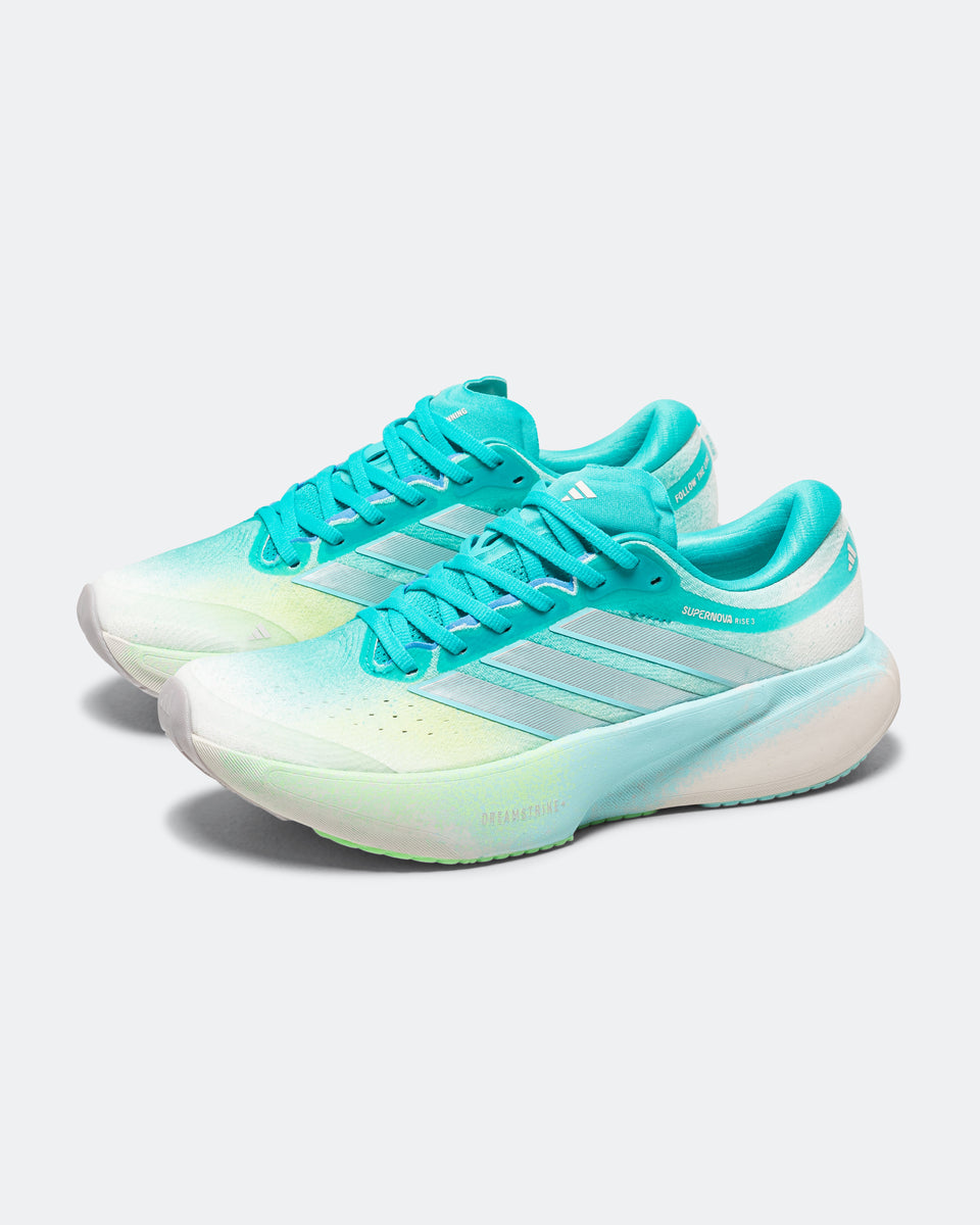 adidas - Womens Supernova Rise 3 - Grey One/Silver Metallic-Flash Aqua ...