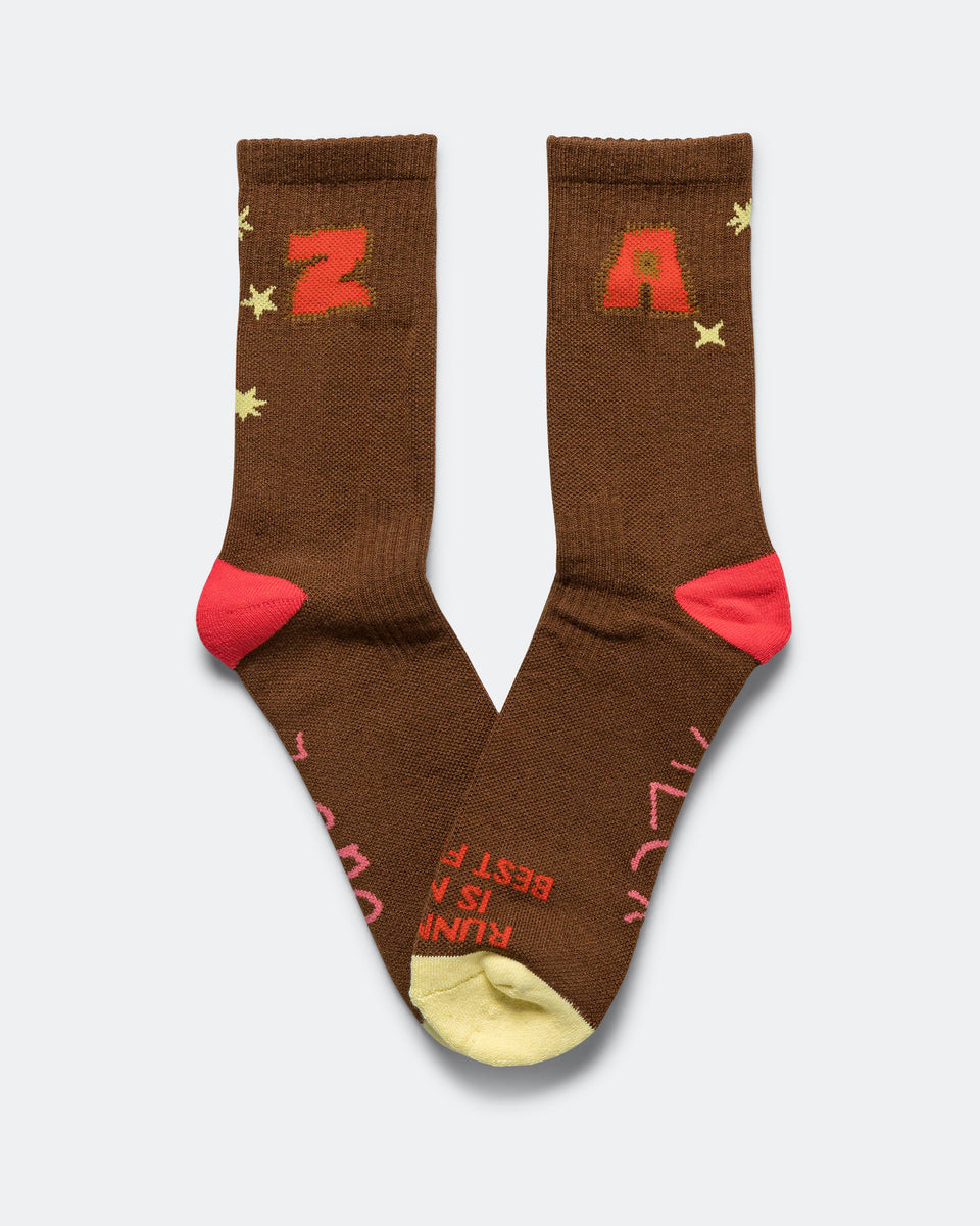 Alex Zono - Southern Cross Feet Huggers - Brown | Up There Athletics