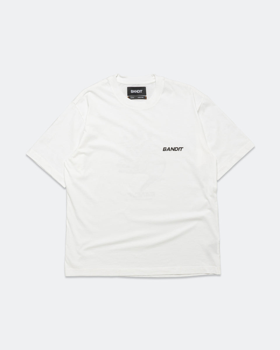 Bandit Running - Winter Classic Cotton Tee - White | Up There Athletics