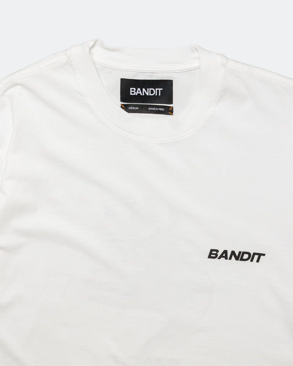 Bandit Running - Winter Classic Cotton Tee - White | Up There Athletics