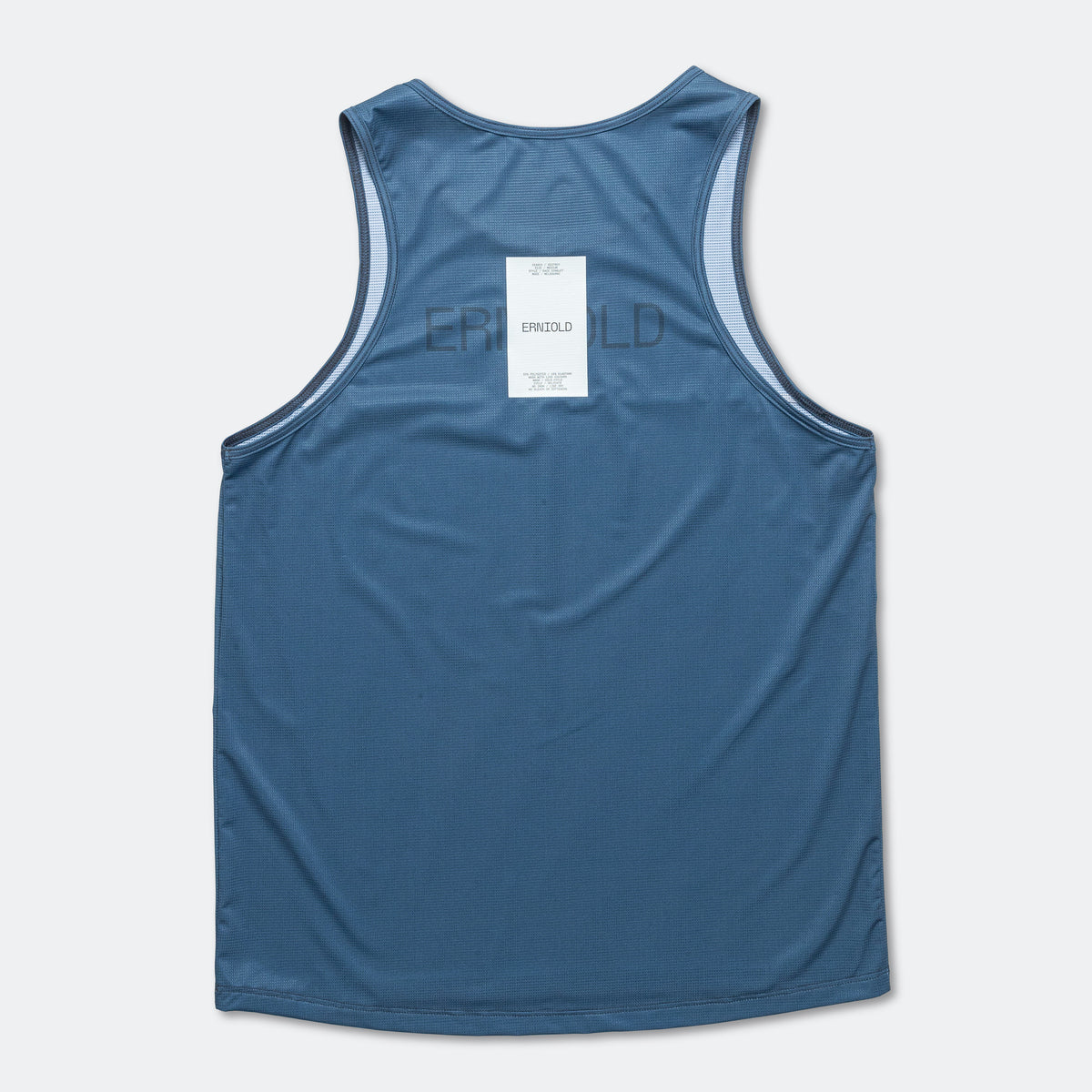 Erniold Mens Race Singlet - Blue Steel | Up There Athletics