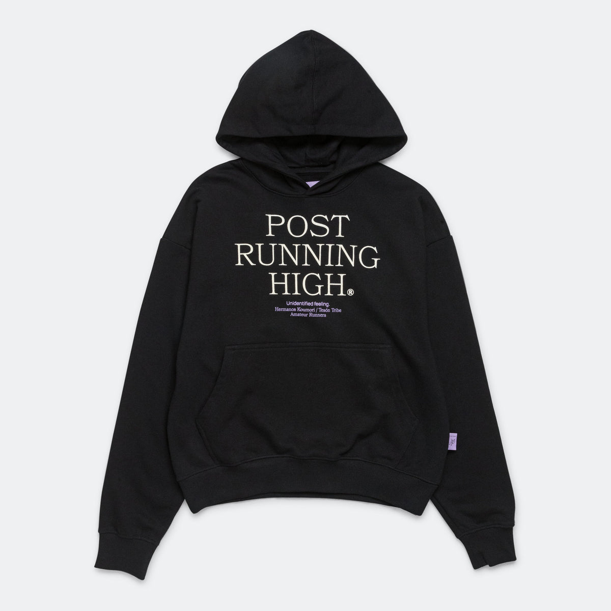 Hermanos Koumori Mens Post Running High Boulder Hoodie - Black | Up ...