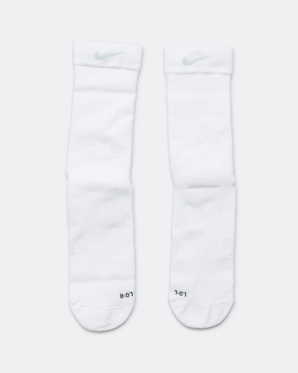 Fast Lightweight Crew Sock - White/Black-Pure Platinum | Up There Athletics