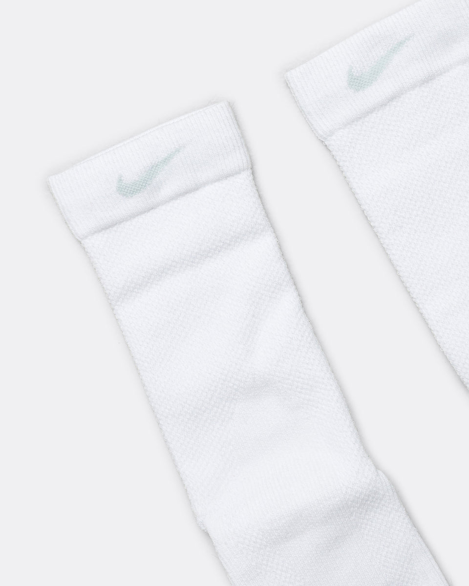 Fast Lightweight Crew Sock - White/Black-Pure Platinum | Up There Athletics