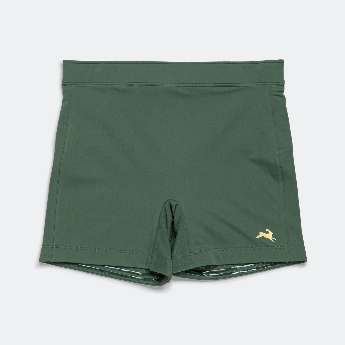 Tracksmith Womens Turnover Half Tights - Emerald | Up There Athletics