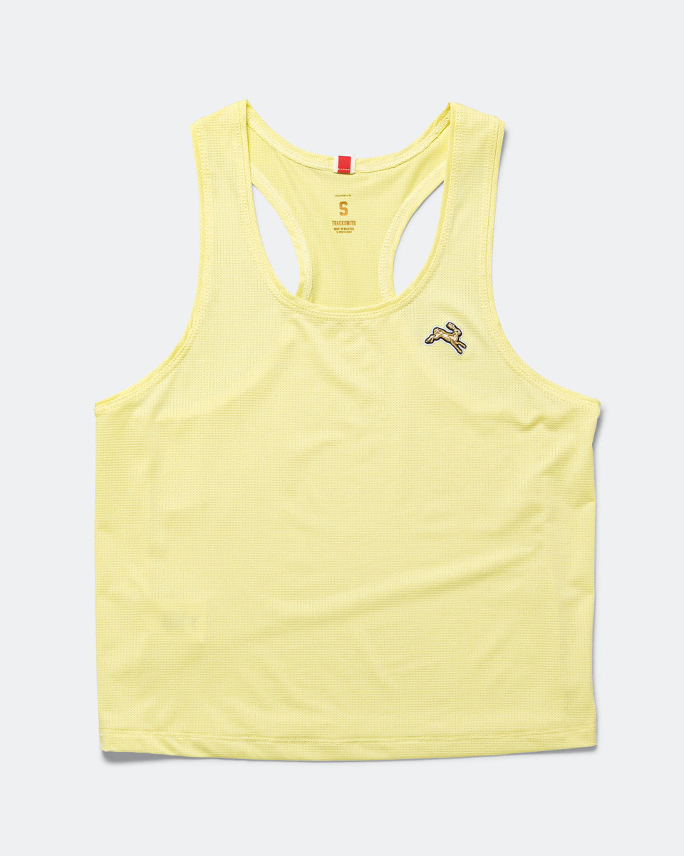 Tracksmith - Womens Crop Tank - Charlock | Up There Athletics
