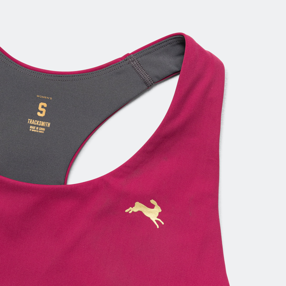 Tracksmith Womens Run Bra - Red Plum | Up There Athletics